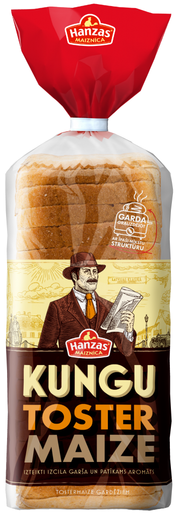 Toste Gaišā pilngraudu tostermaize - Hanzas Maiznīca