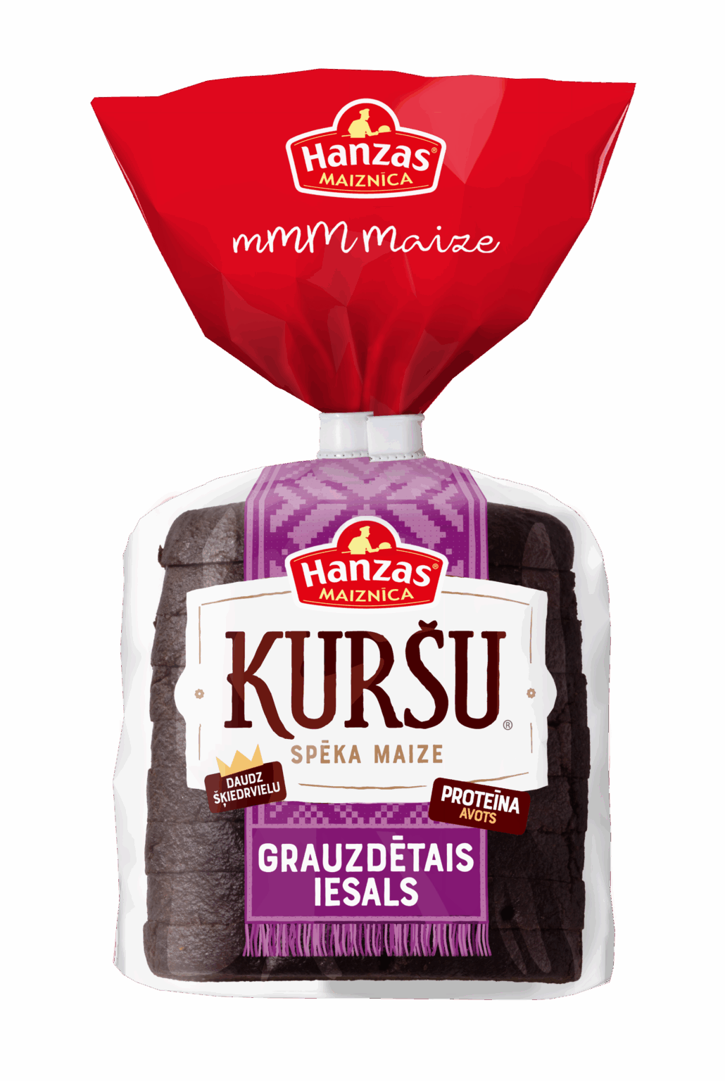 Kuršu grauzdēta iesala formas maize - Hanzas Maiznīca
